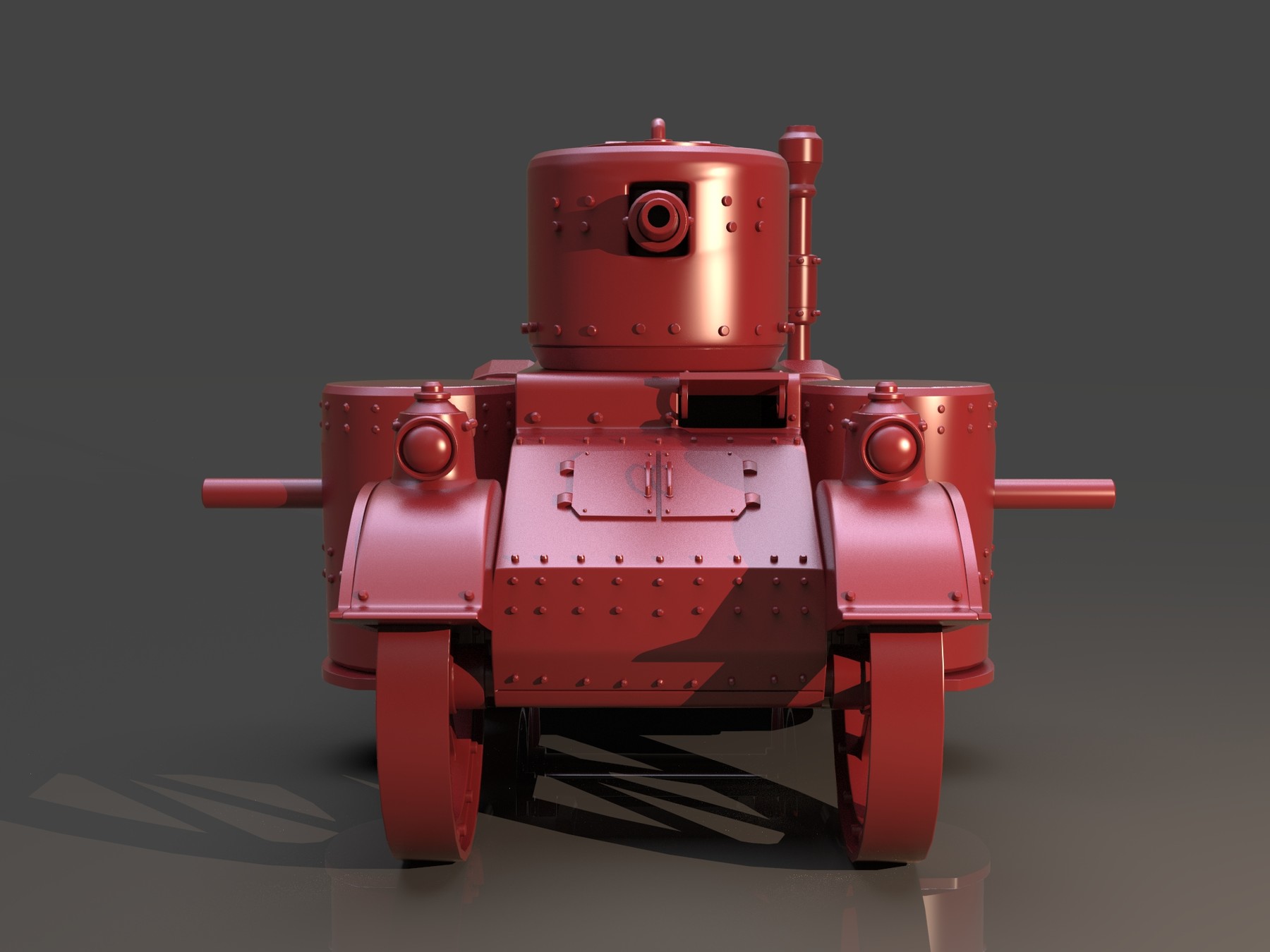 ArtStation - Steampunk Tank (High Poly Version) | Resources