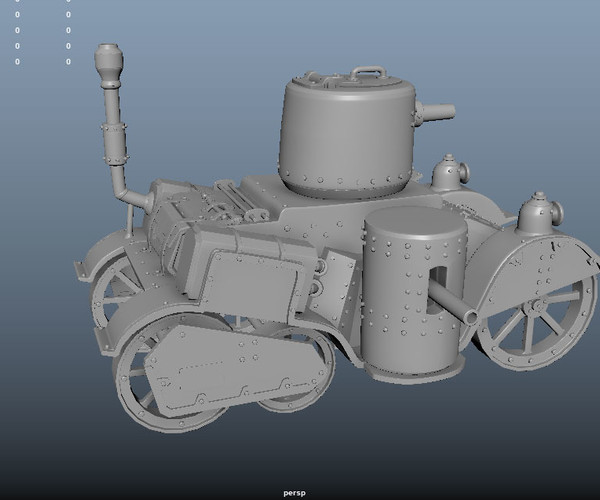 ArtStation - Steampunk Tank (High Poly Version) | Resources