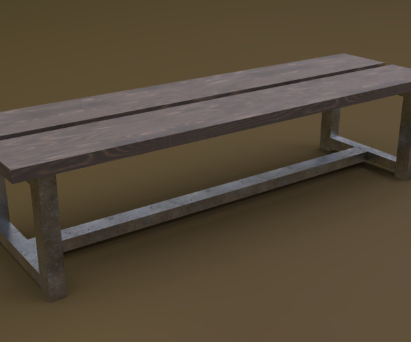 ArtStation - Bench 25 4in1 [4 Texture 1 Model] | Resources