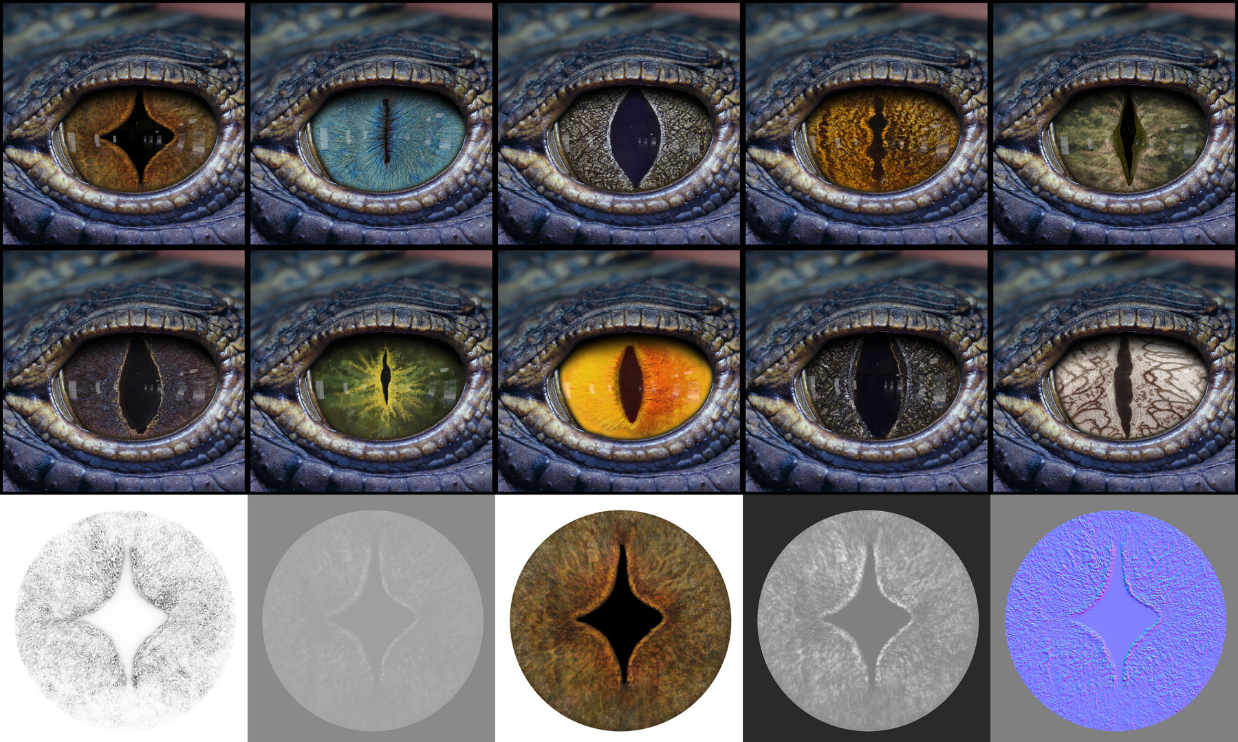 ArtStation - Creature Eye Textures - Vol 01 | Resources