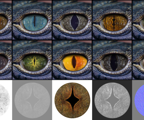 ArtStation - Creature Eye Textures - Vol 01 | Resources