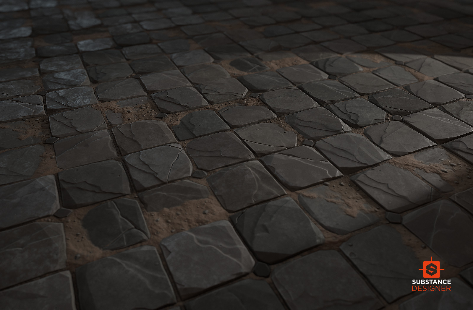 ArtStation - Stylized Stone Path - Substance Material | Game Assets