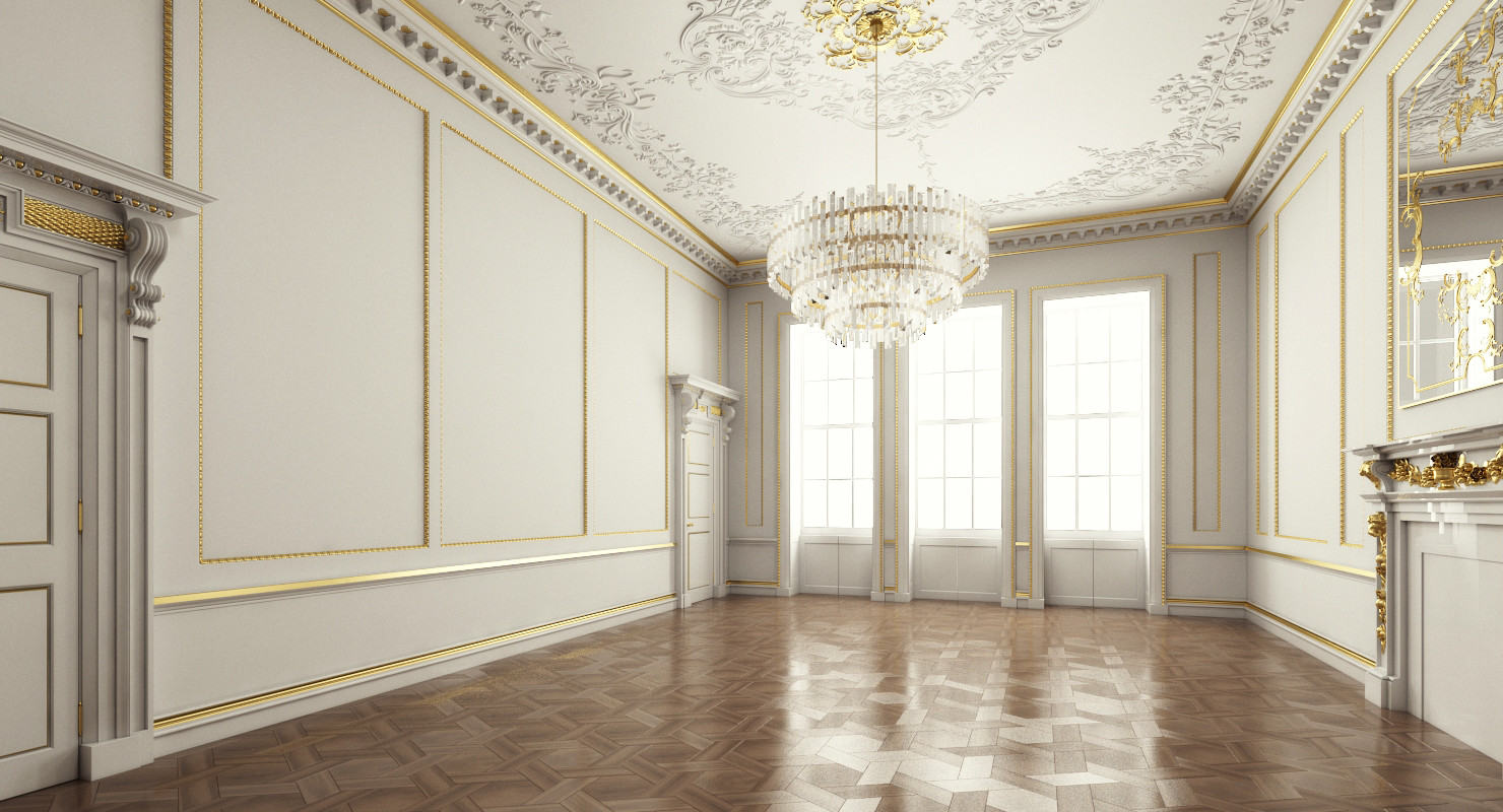 ArtStation - Classic Interior Room 3D | Resources