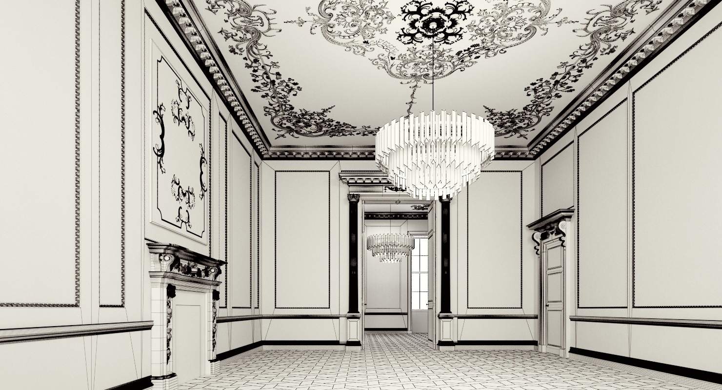 ArtStation - Classic Interior Room 3D | Resources