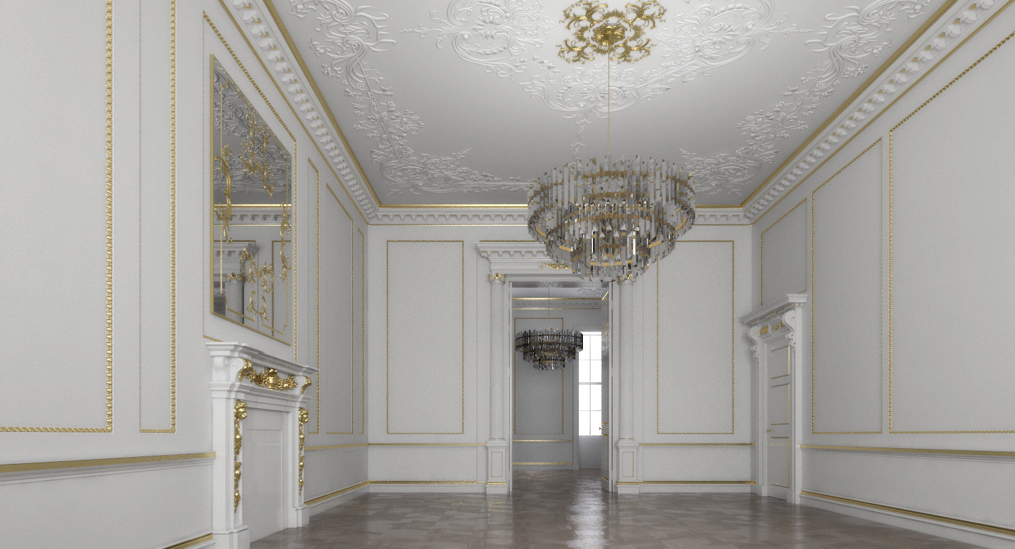 ArtStation - Classic Interior Room 3D | Resources