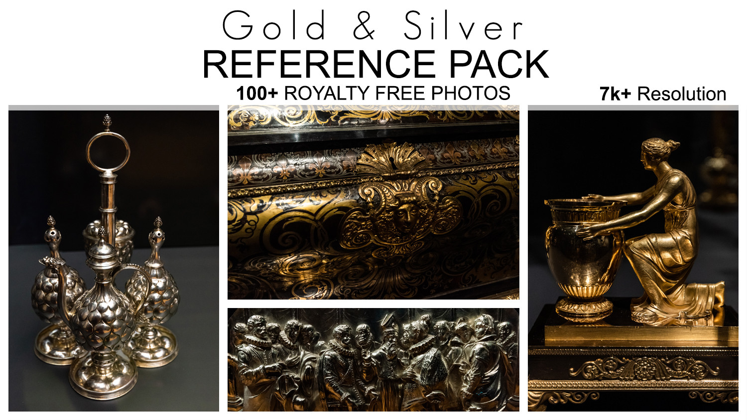 ArtStation - Reference Pack - Gold & Silver - 100+ Royalty Free Photos ...