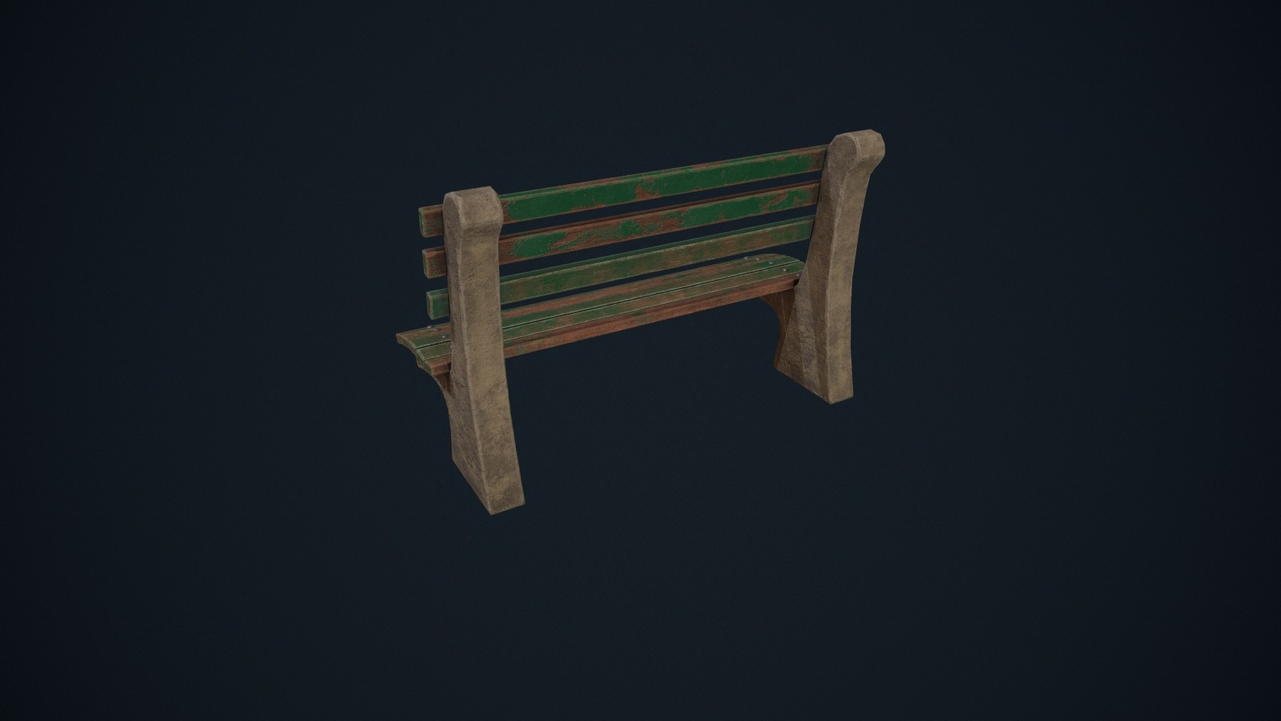 ArtStation - Park Bench | Game Assets