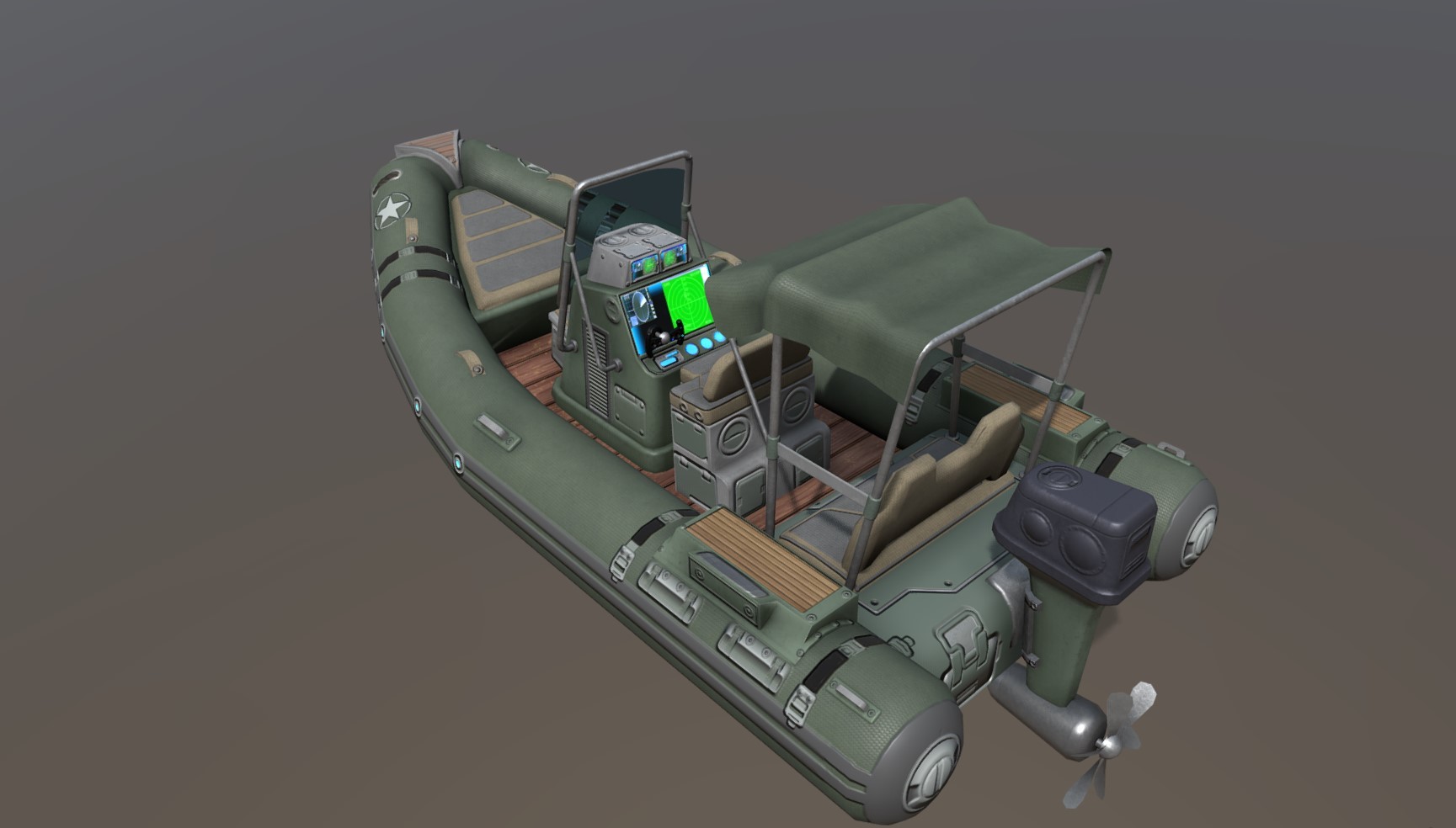 ArtStation - Low poly Zodiac boat set | Game Assets