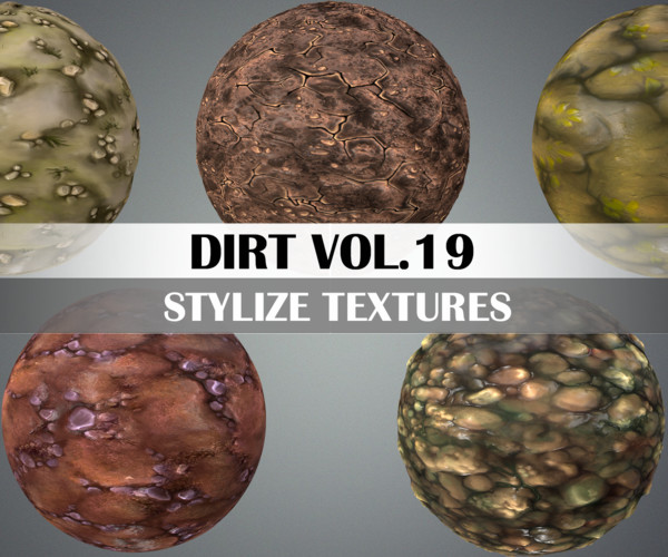 ArtStation - Stylized Dirt Vol.19 - Hand Painted Texture Pack | Game Assets