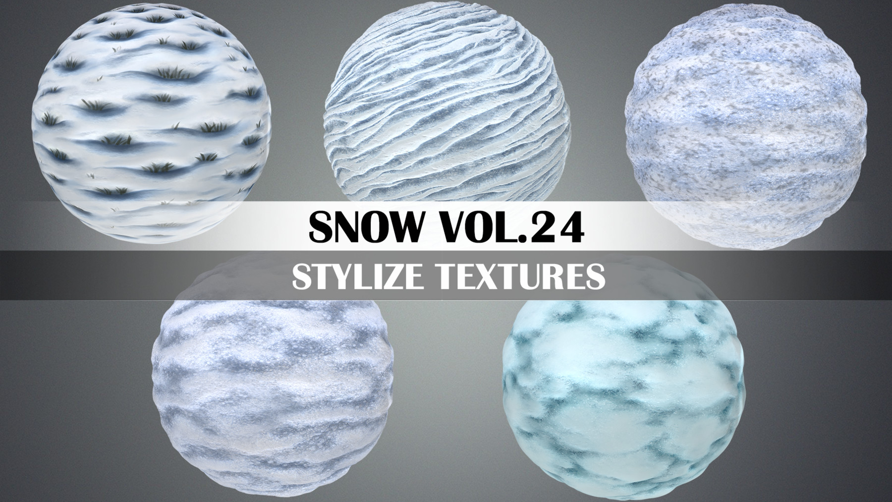 ArtStation - Stylized Snow Vol.24 - Hand Painted Texture Pack | Game Assets