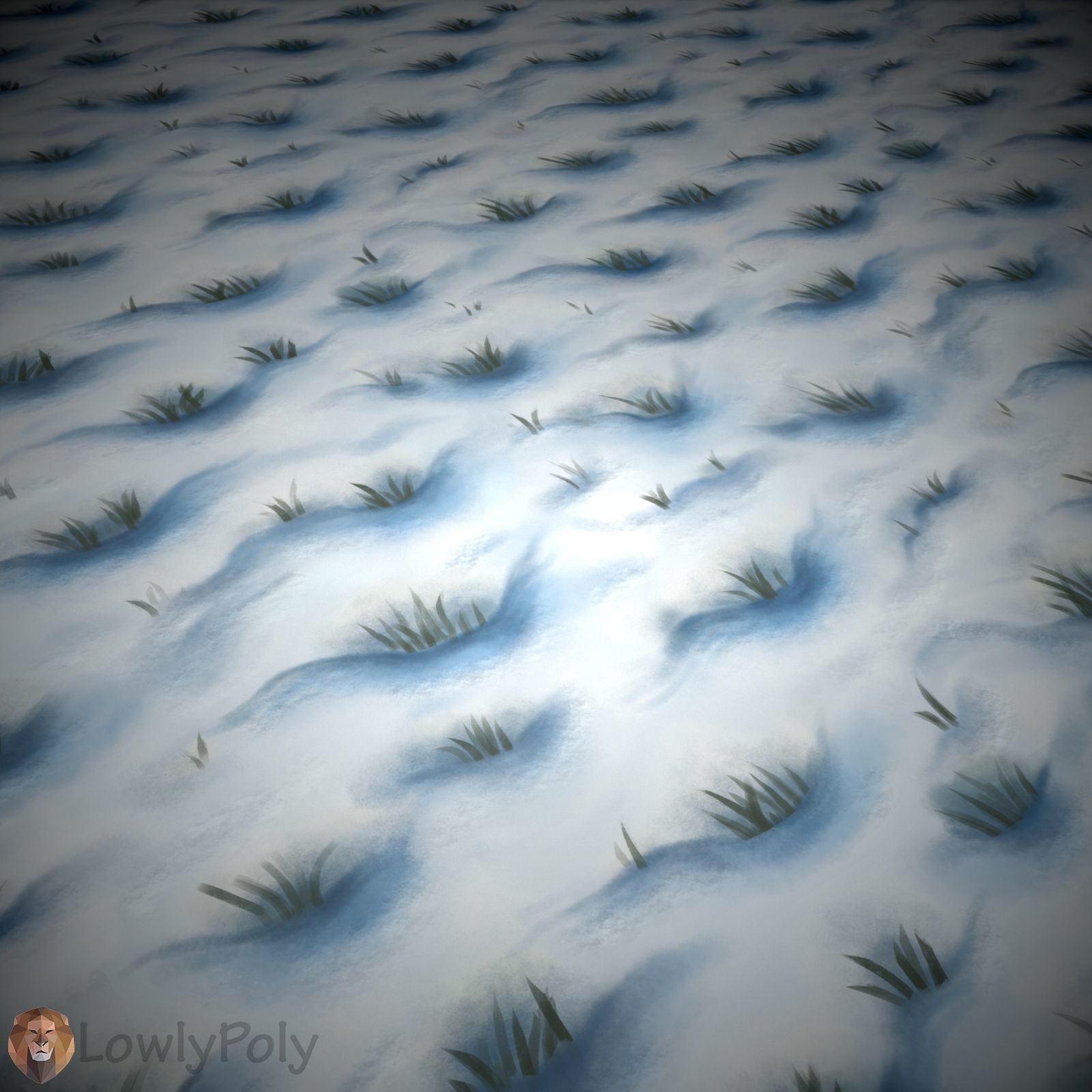 ArtStation - Stylized Snow Vol.24 - Hand Painted Texture Pack | Game Assets