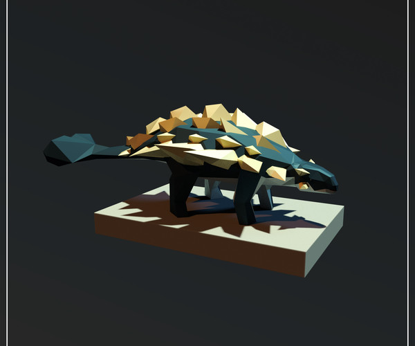 ArtStation - Low Poly Dinosaurs Pack | Resources