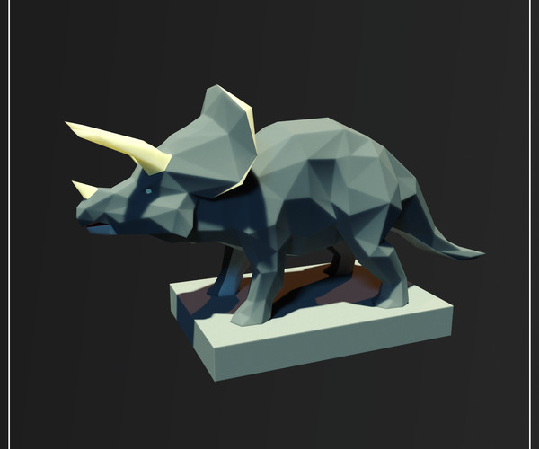 ArtStation - Low Poly Dinosaurs Pack | Resources