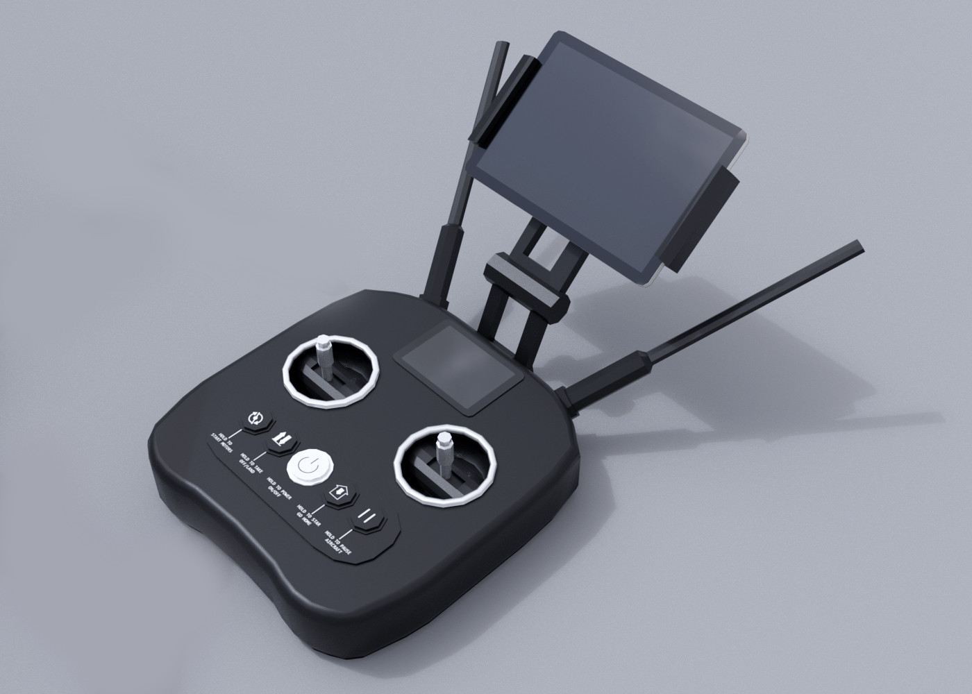 ArtStation - White drone with remote control | Game Assets