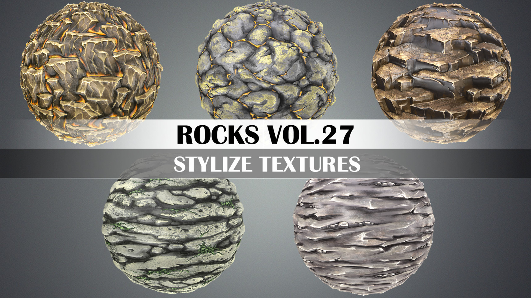 ArtStation - Stylized Rock Vol.27 - Hand Painted Texture | Game Assets