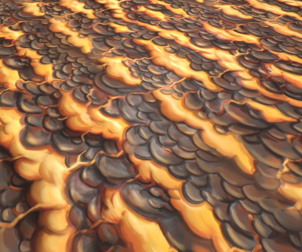 ArtStation - Stylized Lava Vol.28 - Hand Painted Texture | Game Assets