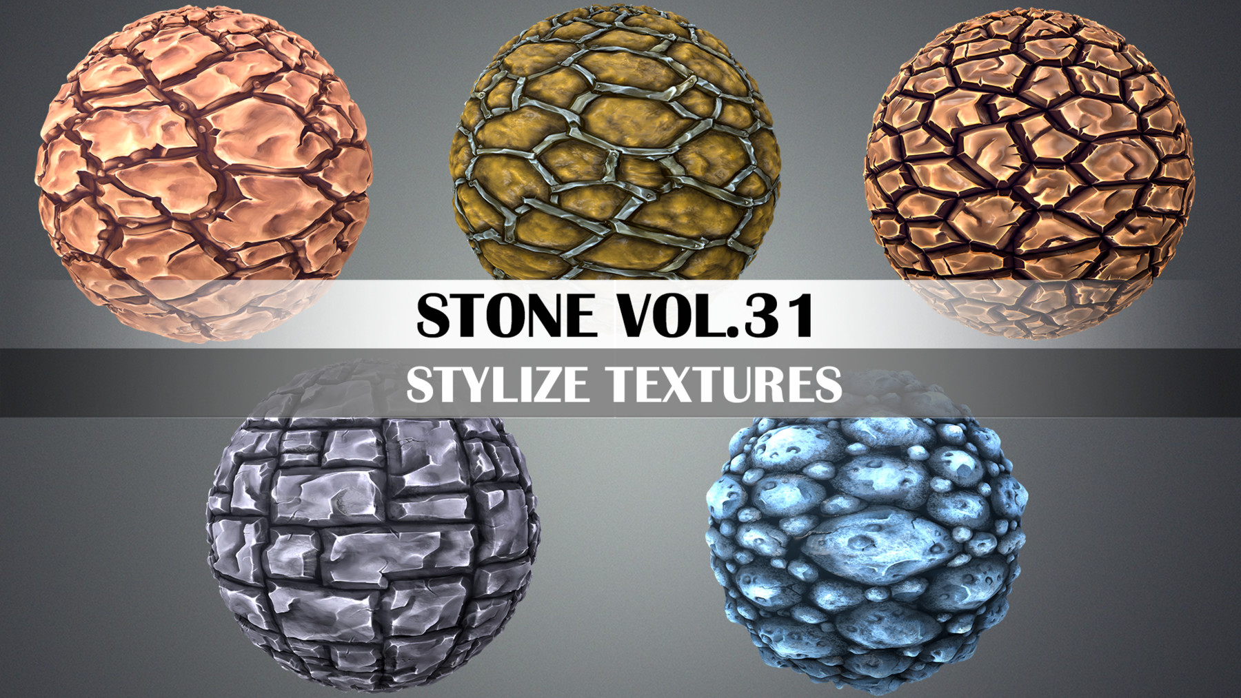 ArtStation - Stylized Stone Vol.31 - Hand Painted Texture | Game Assets
