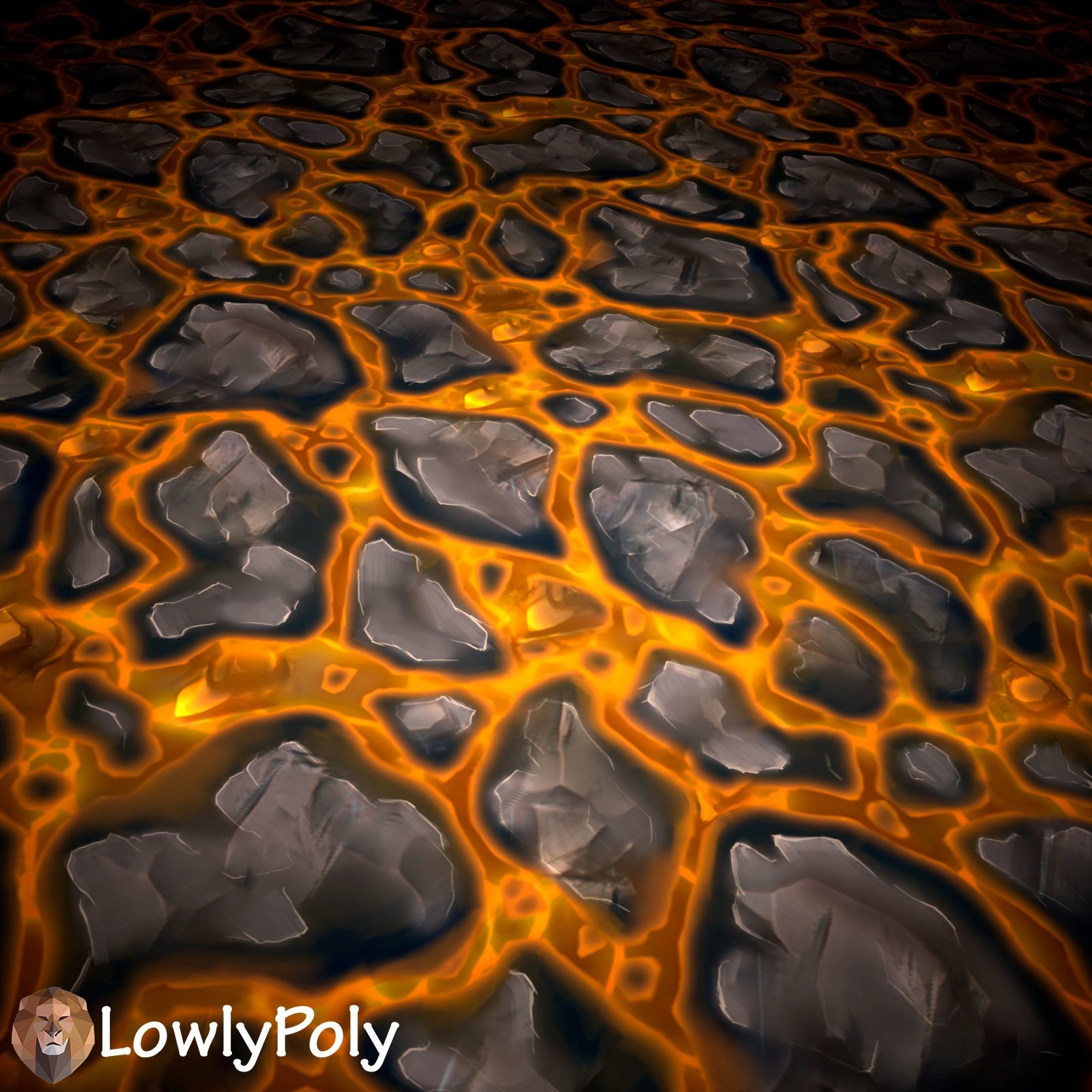 ArtStation - Stylized Lava Vol.35 - Hand Painted Textures | Game Assets