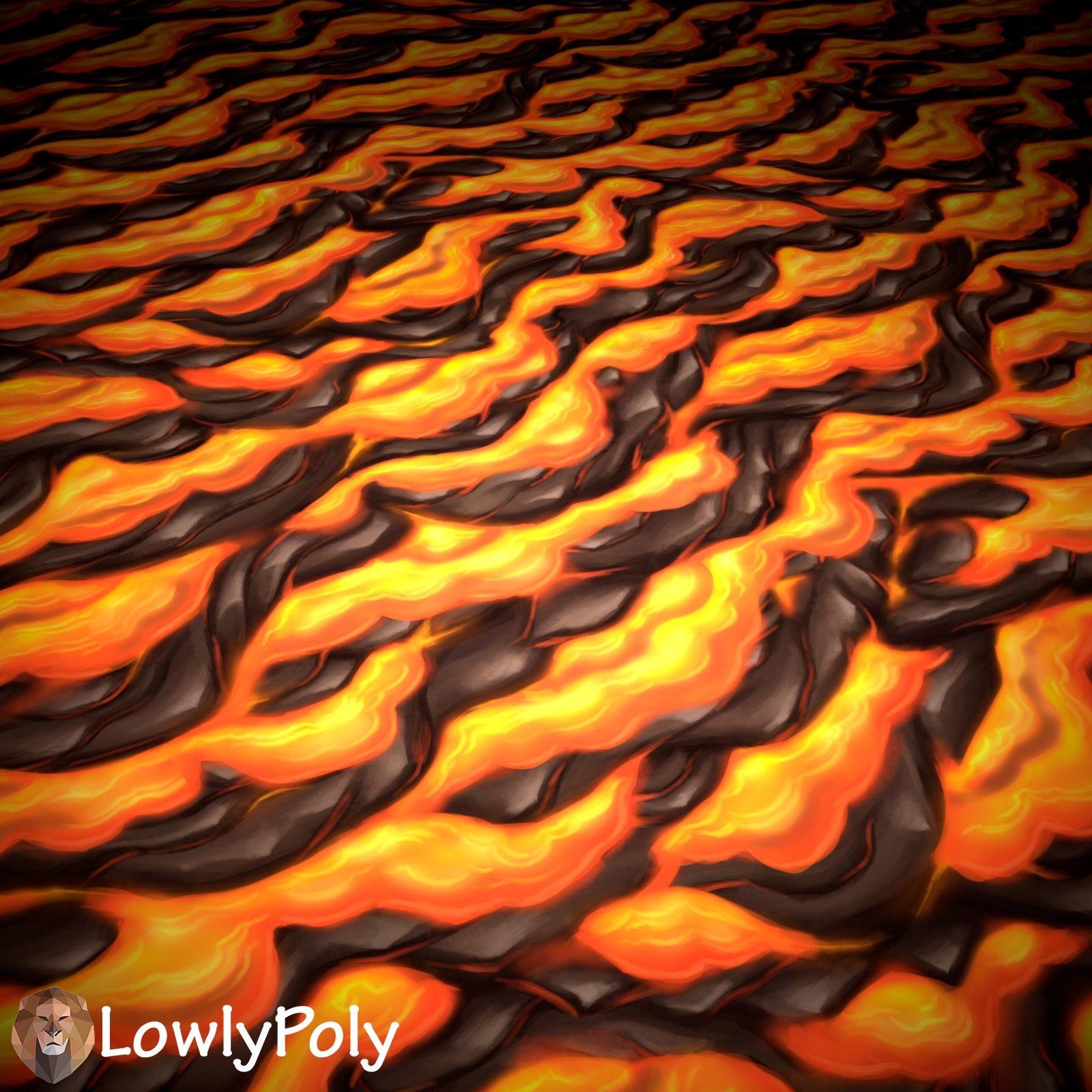 ArtStation - Stylized Lava Vol.35 - Hand Painted Textures | Game Assets