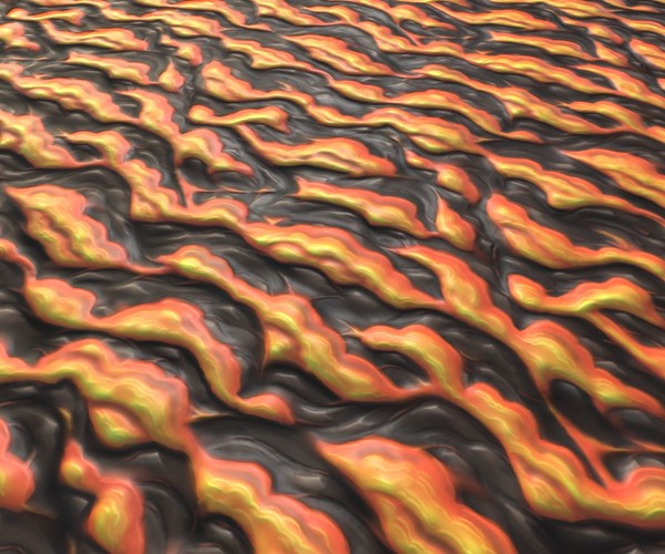 ArtStation - Stylized Lava Vol.35 - Hand Painted Textures | Game Assets