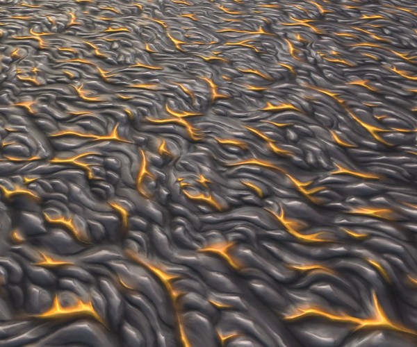 ArtStation - Stylized Lava Vol.35 - Hand Painted Textures | Game Assets