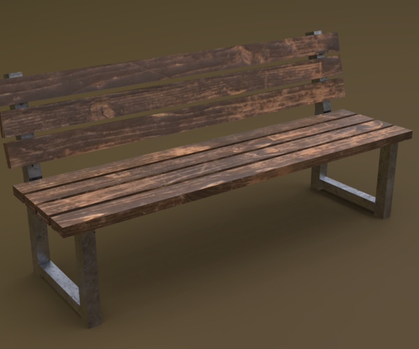 ArtStation - Bench 35 4in1 [4 PBR Texture 1 Model] | Resources