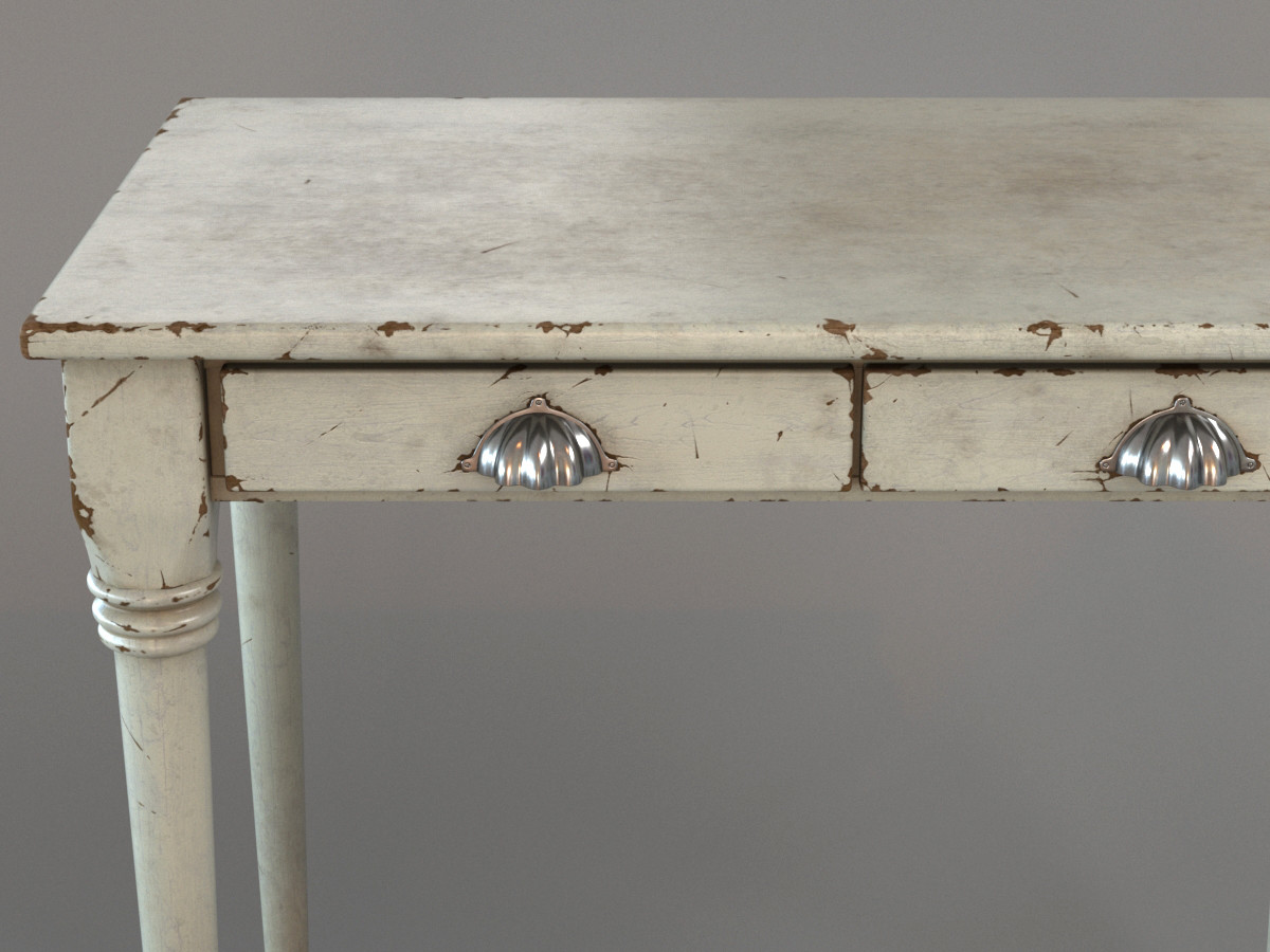 ArtStation - Old white table | Resources