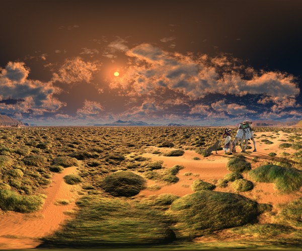 ArtStation - Star desert 360 degrees panorama backgrounds 10000 x 5000 ...