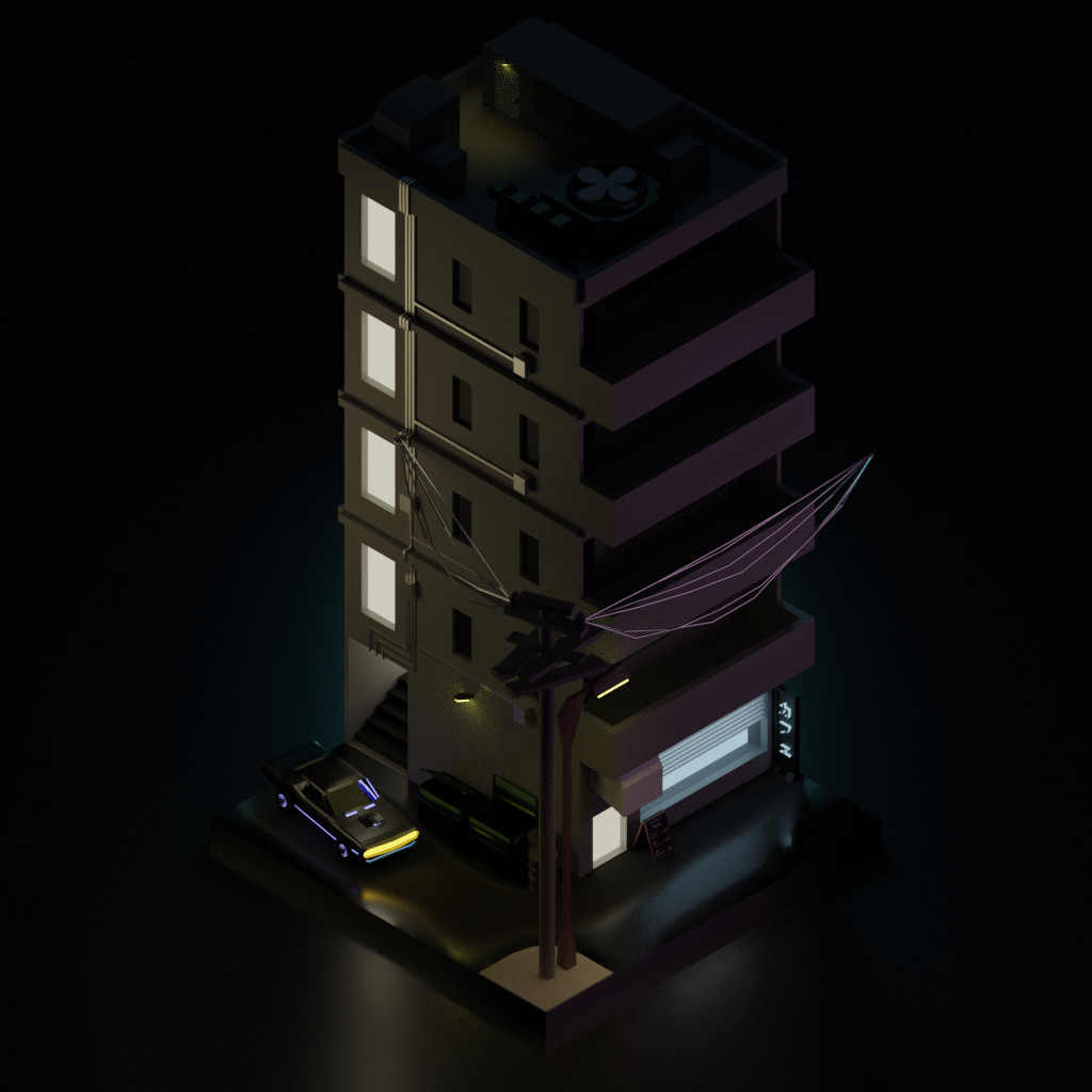 ArtStation - Low Poly Isometric Apartment (.FBX/ .OBJ) | Resources