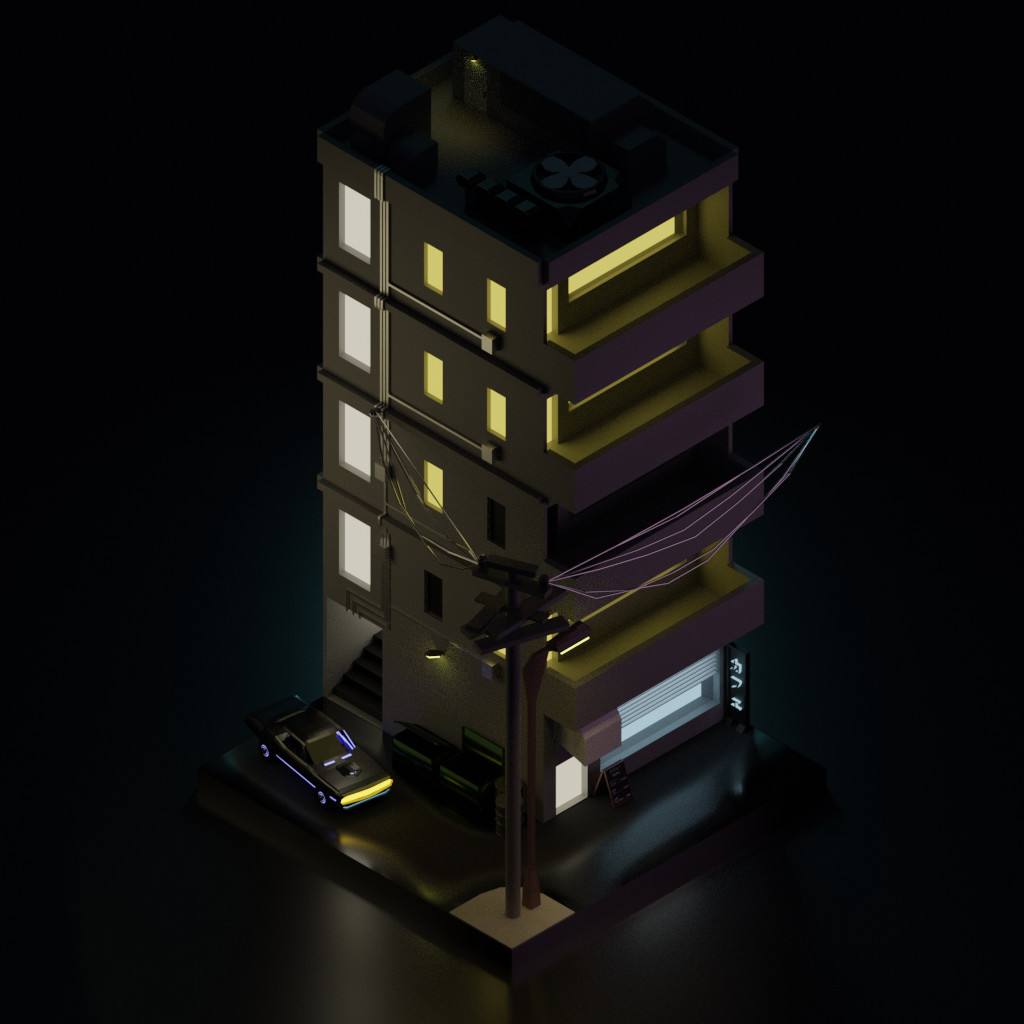 ArtStation - Low Poly Isometric Apartment (.FBX/ .OBJ) | Resources