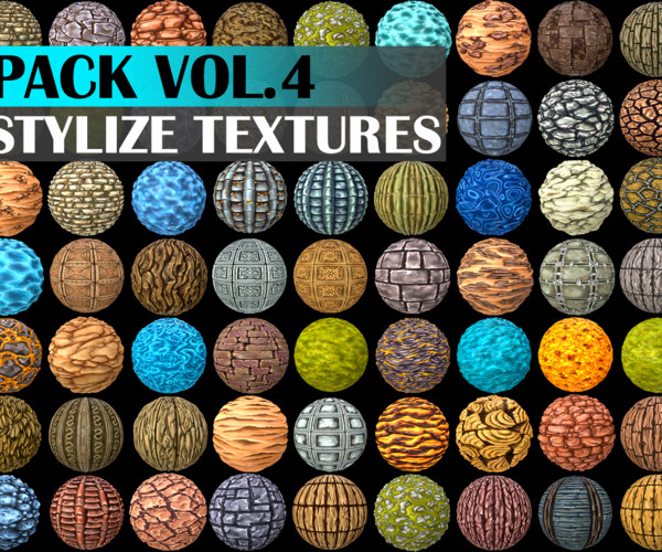 ArtStation - Stylized Texture Pack - VOL 4 | Game Assets