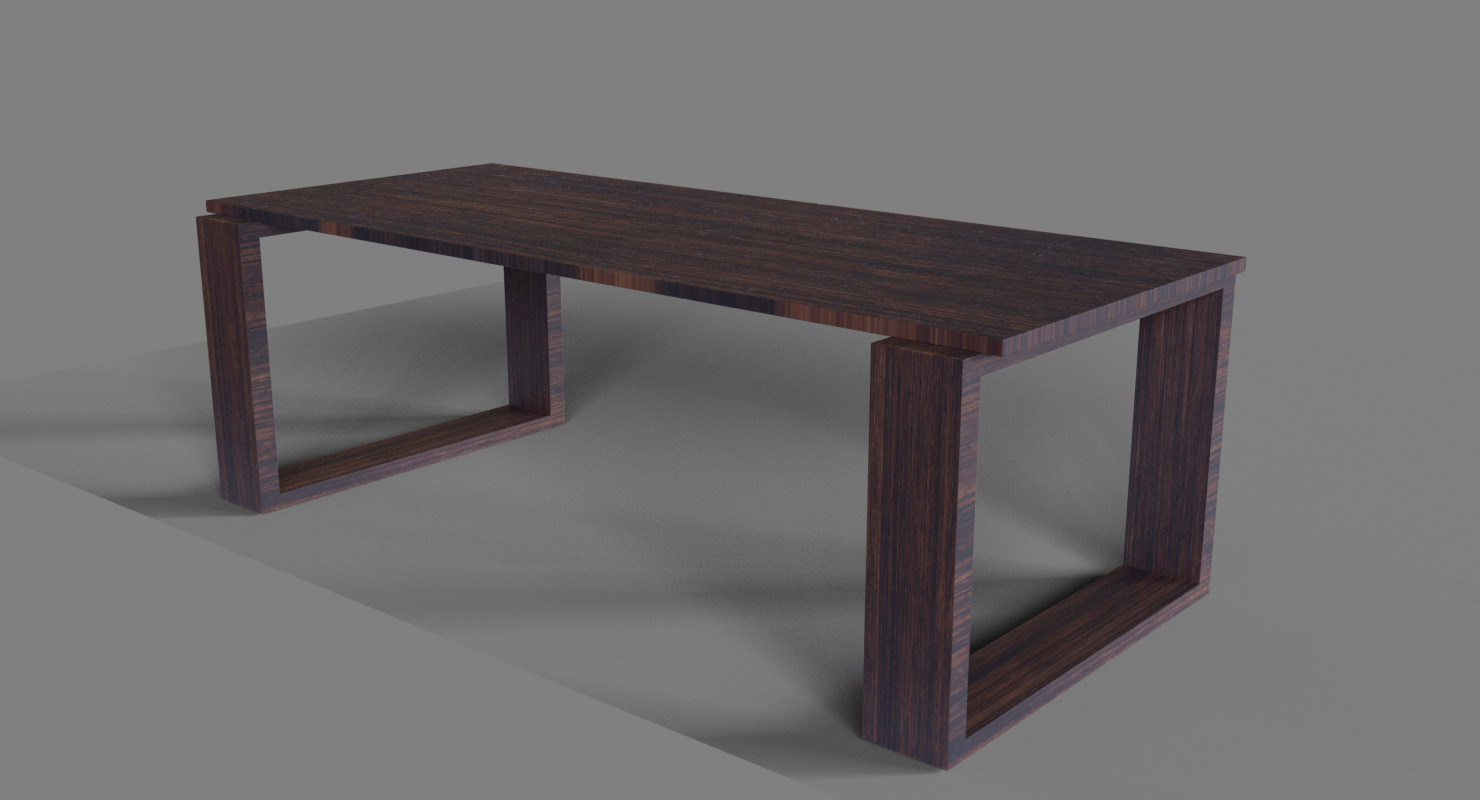 ArtStation - Wenge Hardwood Table | Resources