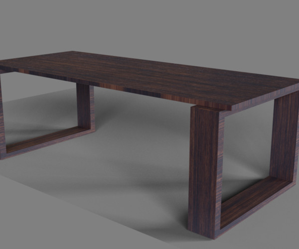 ArtStation - Wenge Hardwood Table | Resources