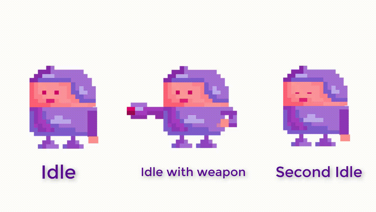 ArtStation - Pixel Character Animation | Game Assets