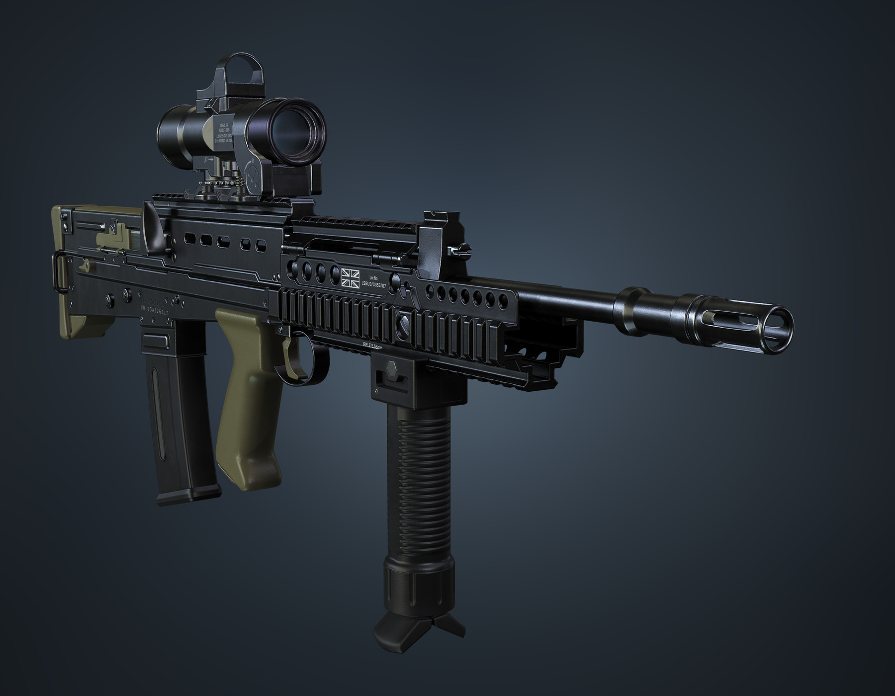ArtStation - SA80 a2 Rifle | Game Assets