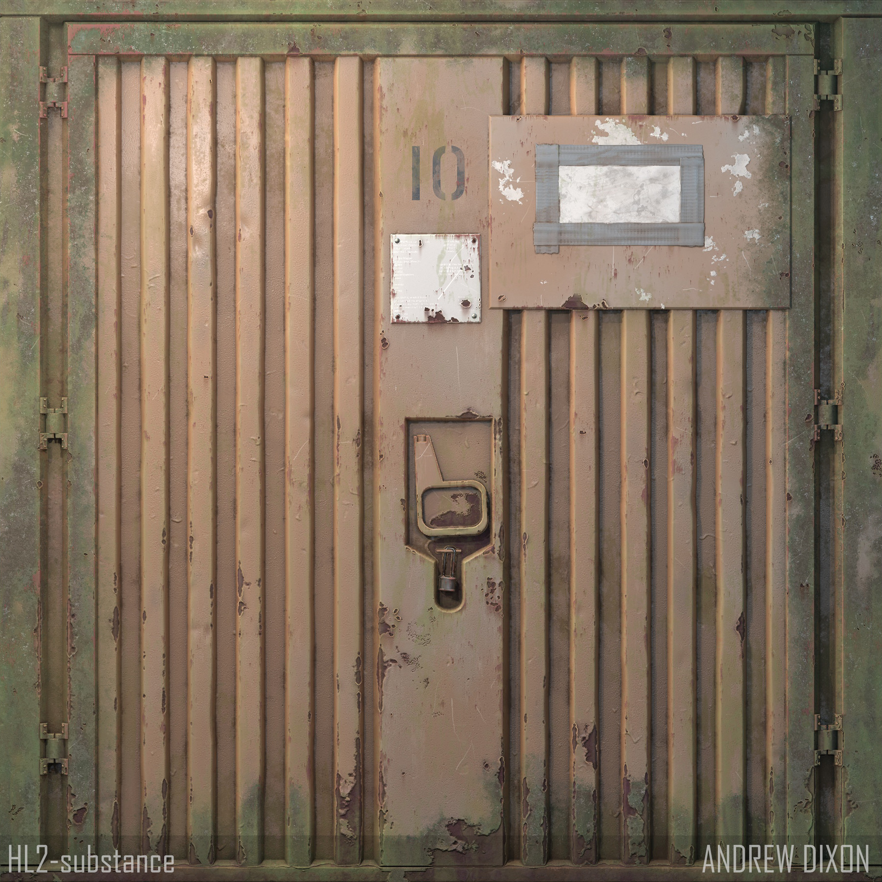 ArtStation - HL2-Substance / Prop Container Door SBS Free | Resources