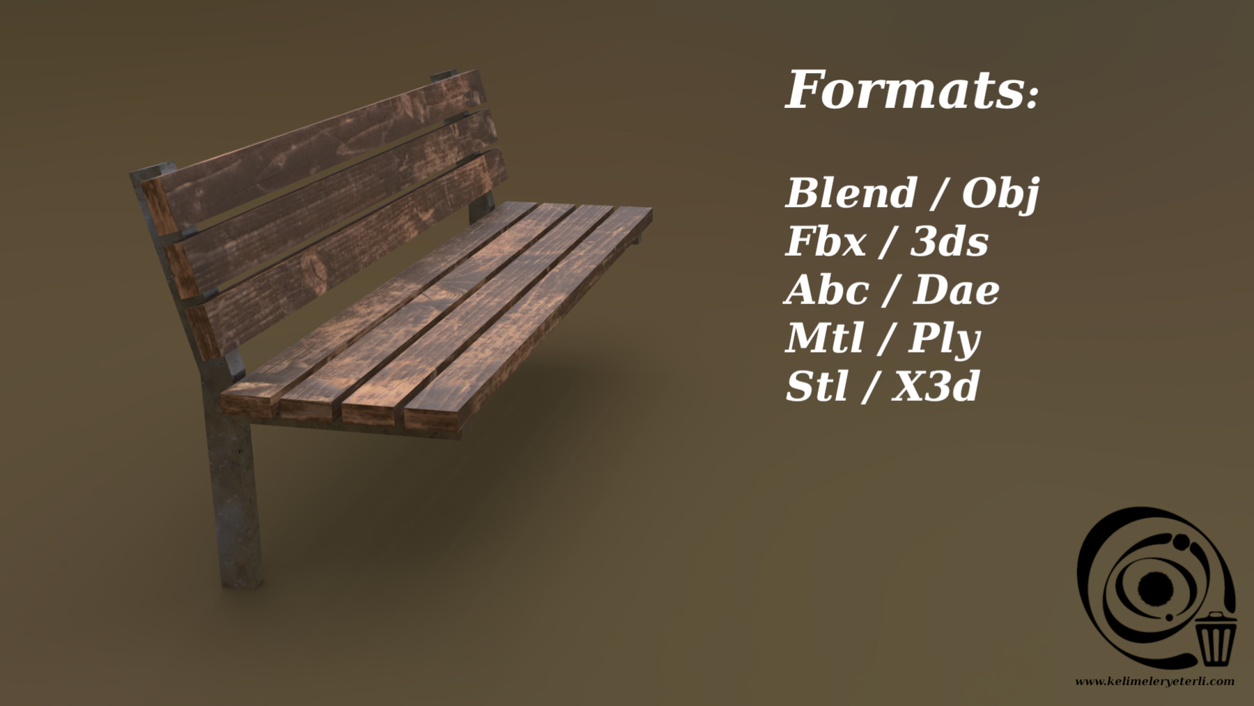 ArtStation - Bench 40 4in1 [4 PBR Texture 1 Model] | Resources