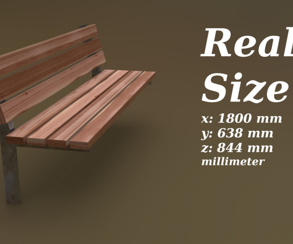 ArtStation - Bench 40 4in1 [4 PBR Texture 1 Model] | Resources