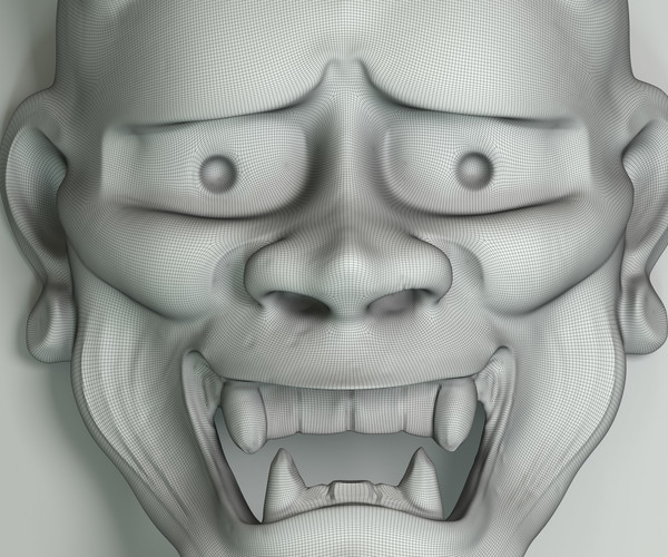 ArtStation - Japanese Mask 3D MODEL | Resources