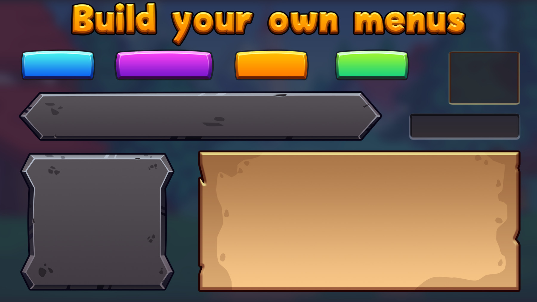 ArtStation - Cute RPG UI Kit | Game Assets