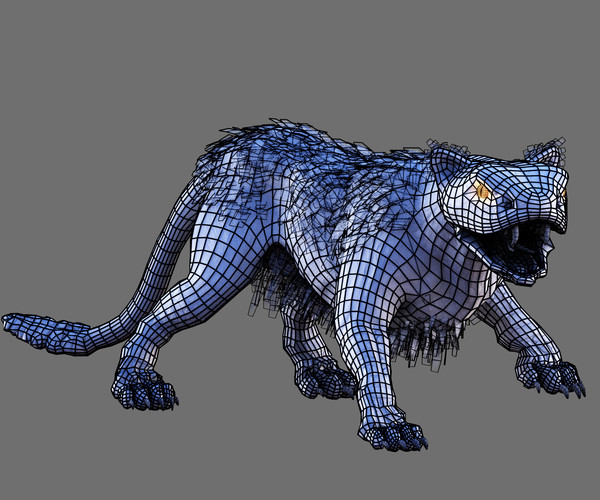 ArtStation - Snake Cat Monster | Game Assets