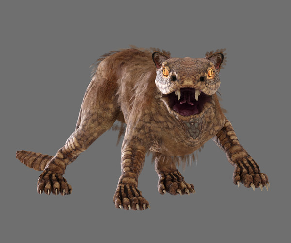 ArtStation - Snake Cat Monster | Game Assets