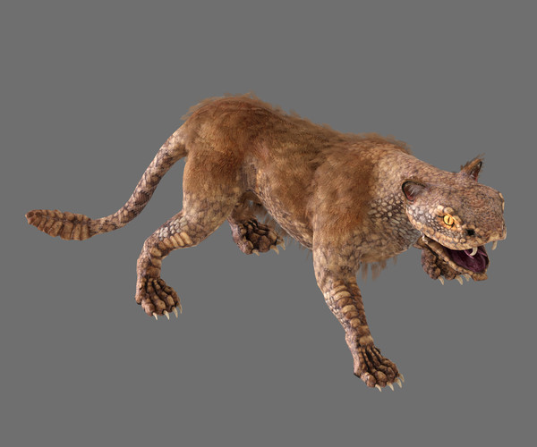 ArtStation - Snake Cat Monster | Game Assets