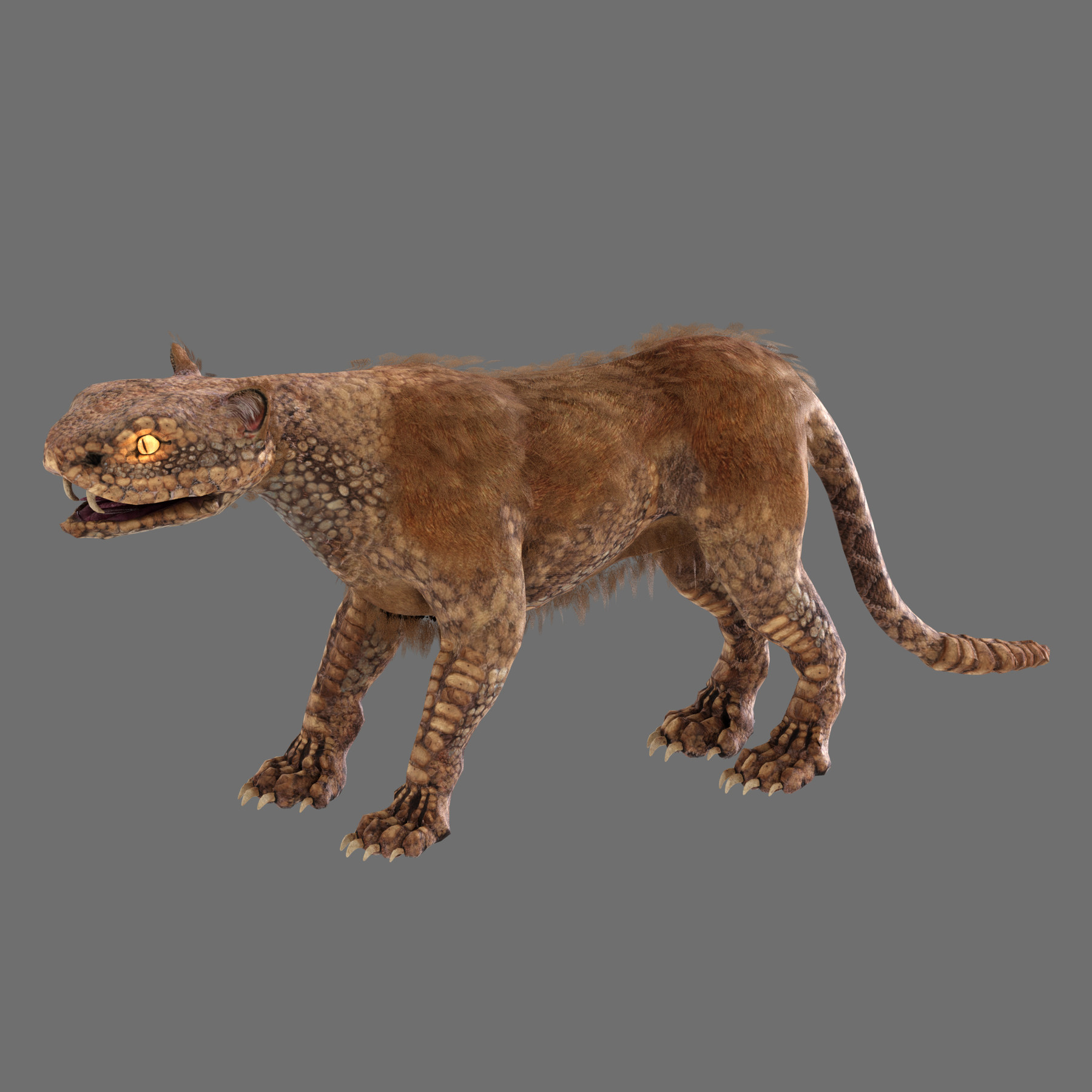 ArtStation - Snake Cat Monster | Game Assets