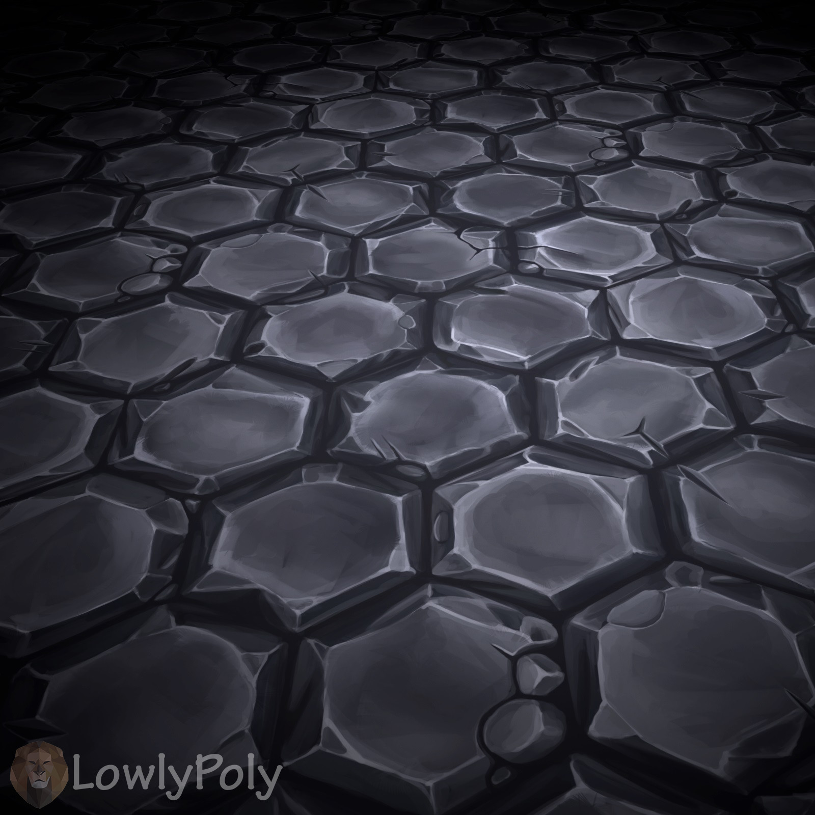 ArtStation - Stylized Stone Tile Texture | Game Assets