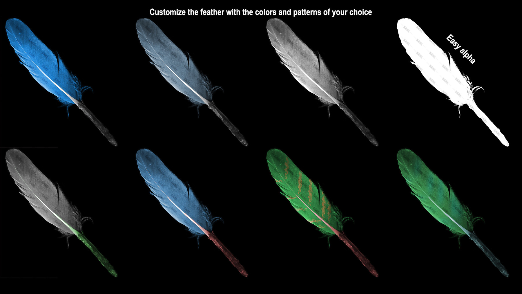 ArtStation - Feathers Alphas Vol.1 | Brushes