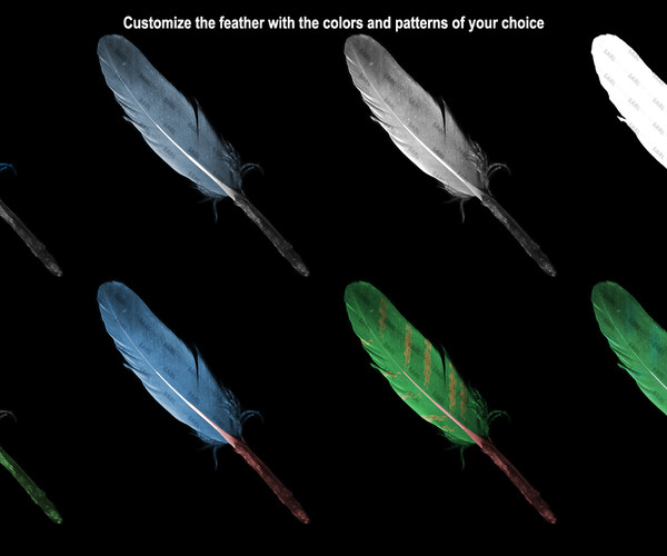 ArtStation - Feathers Alphas Vol.1 | Brushes