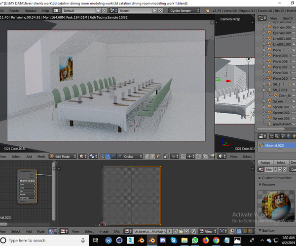 ArtStation - Blender 3d Dining Room Modeling Rendering | Artworks