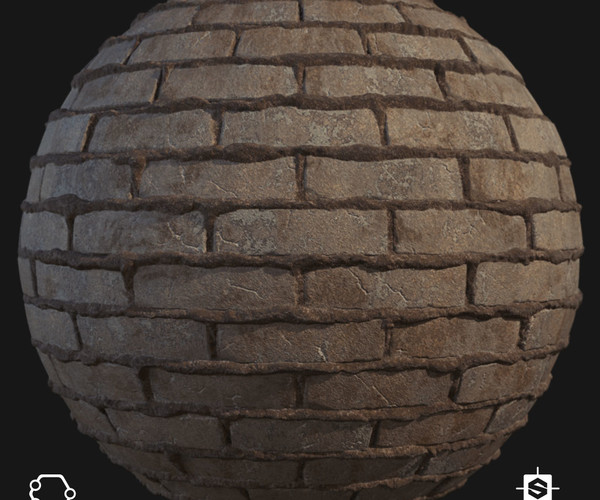 ArtStation - Sloppy bricks - Substance Designer | Resources
