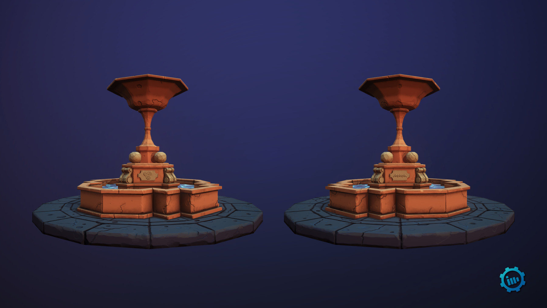 ArtStation - Stylized Fountain | Game Assets